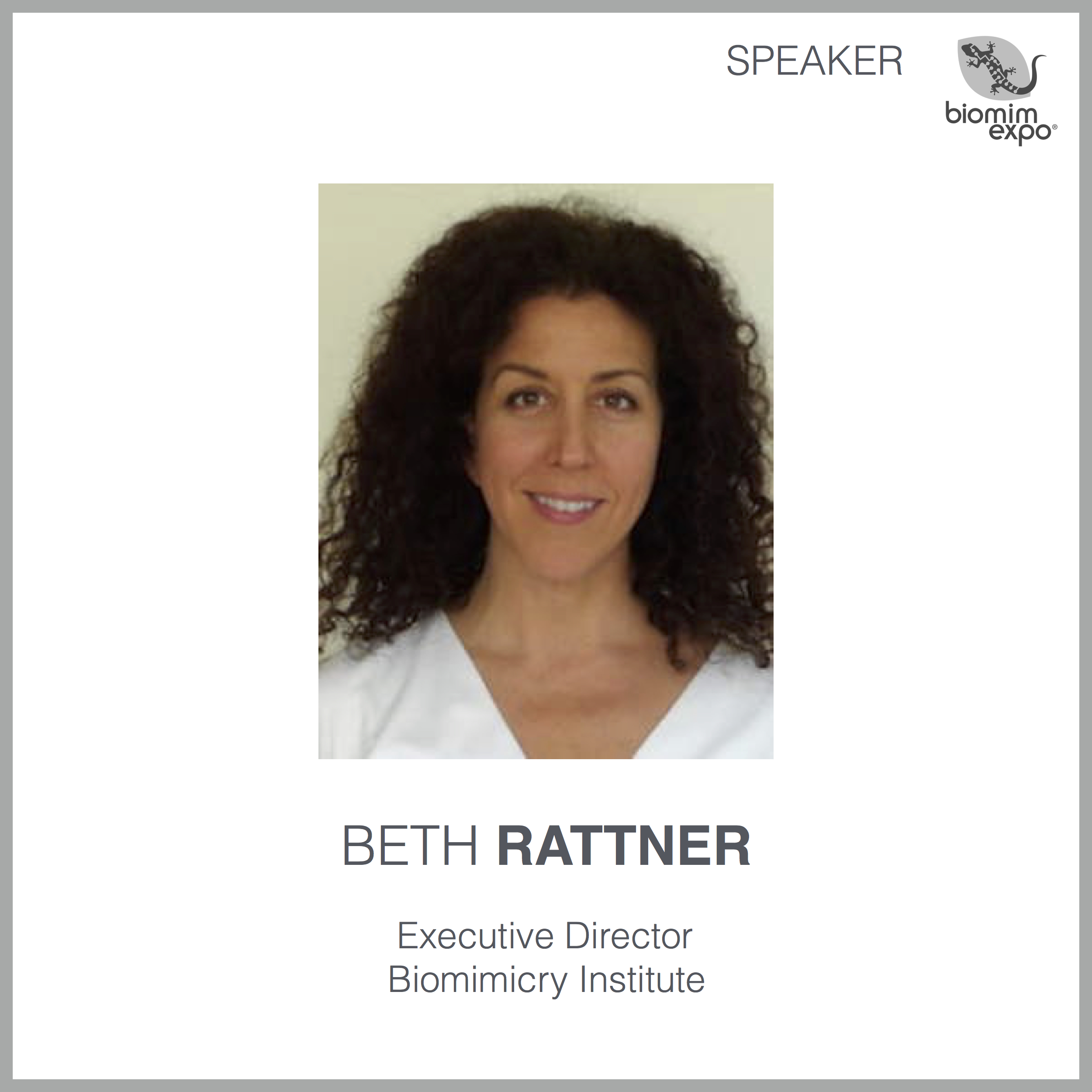 BETH RATTNER | Biomim'expo